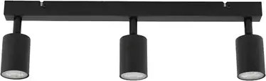 TK Lighting TOP černá / Stropní bodové svítidlo / 3x GU10 / max. 10W /