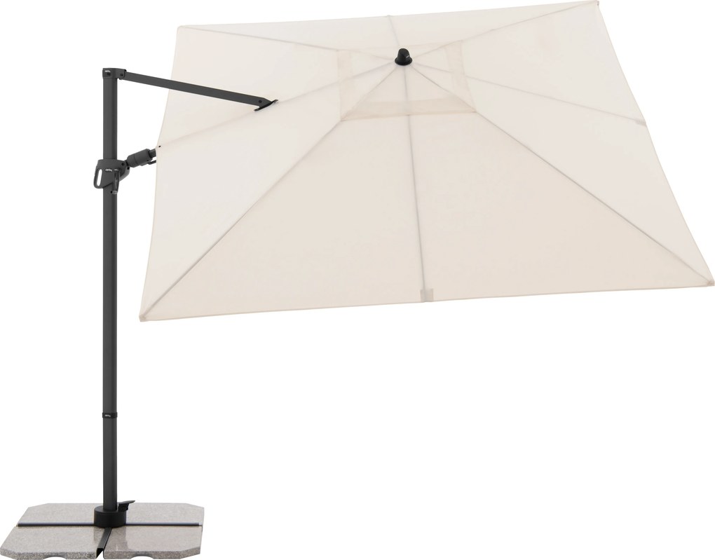 DERBY DX 280 x 280 cm – zahradní slunečník s boční nohou - Zboží s drobnou vadou (S332)