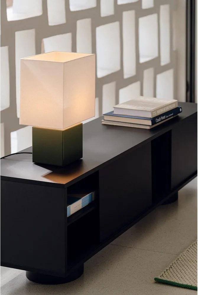 Černý TV stolek 160x48x42 cm Taro – noo.ma