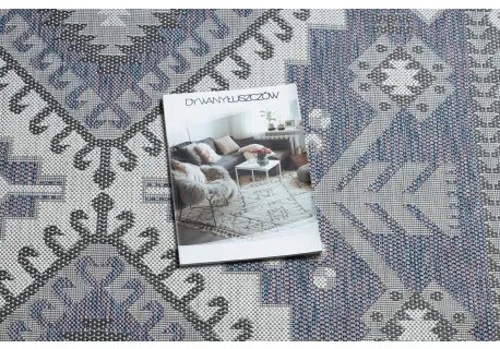Dywany Luszczow Kusový koberec SISAL SION aztécký 3007 modrý / růžový / ecru Rozměr koberce: 120 x 170 cm