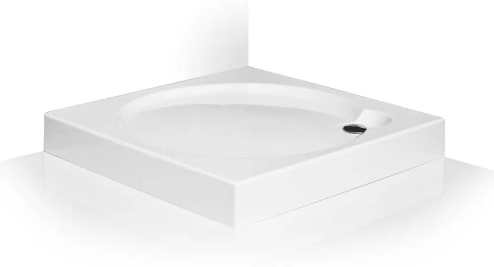 Čtvercová samonosná sprchová vanička ALOHA-P 125 mm S 900 × 900 ALOHA-P - SANIPRO /900 8000149