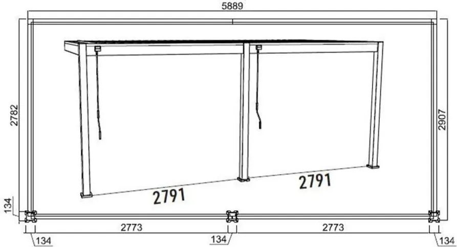 Bioklimatická pergola Intro Plus – Rojaplast