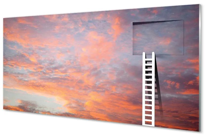 akrylový obraz Žebřík slunce oblohu 120x60 cm