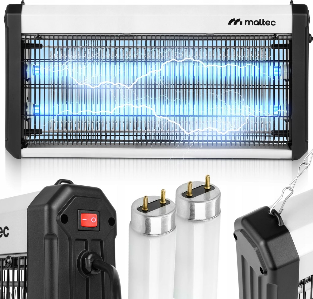 Insekticidní Lampa Proti Komárům, Mouchám, Hmyzu, Uv, Silná Past 30W 3800V