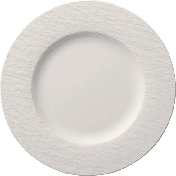 Villeroy & Boch Manufacture Rock Blanc jídelní talíř, Ø 27 cm
