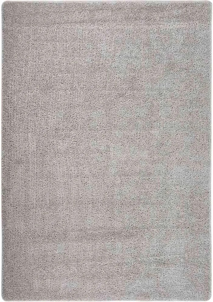Koberec s dlouhým vlasem světle šedý 160 x 230 cm protiskluzový 340385