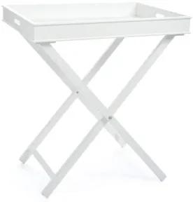 Servírovací stolek bílý 23985