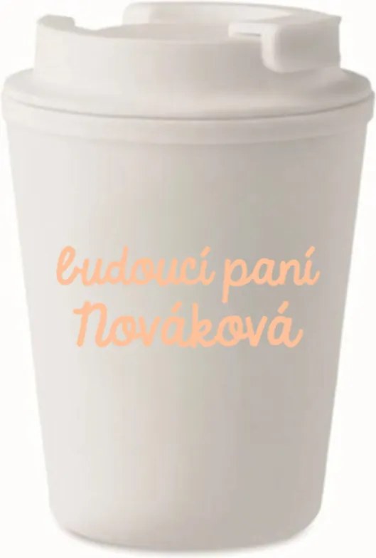 Personalizovaný cestovní termohrnek - budoucí paní