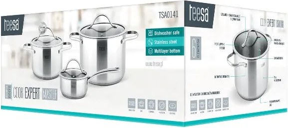 Sada hrnců TEESA COOK EXPERT MASTER TSA0141, 6ks