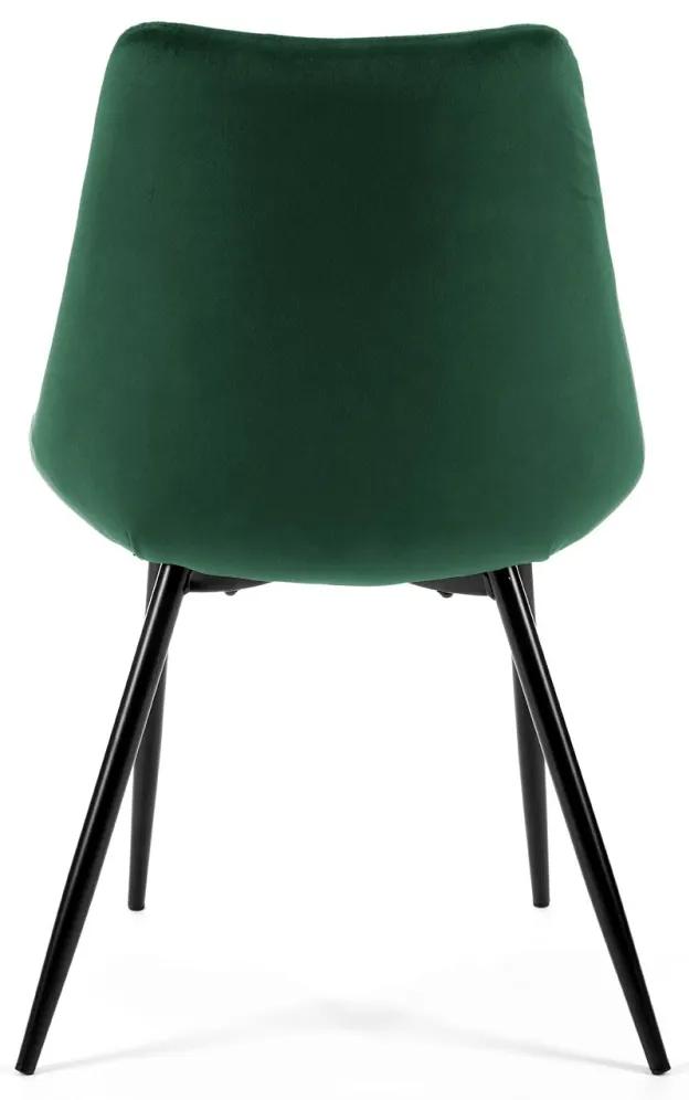 Čalouněná designová židle Justina zelená
