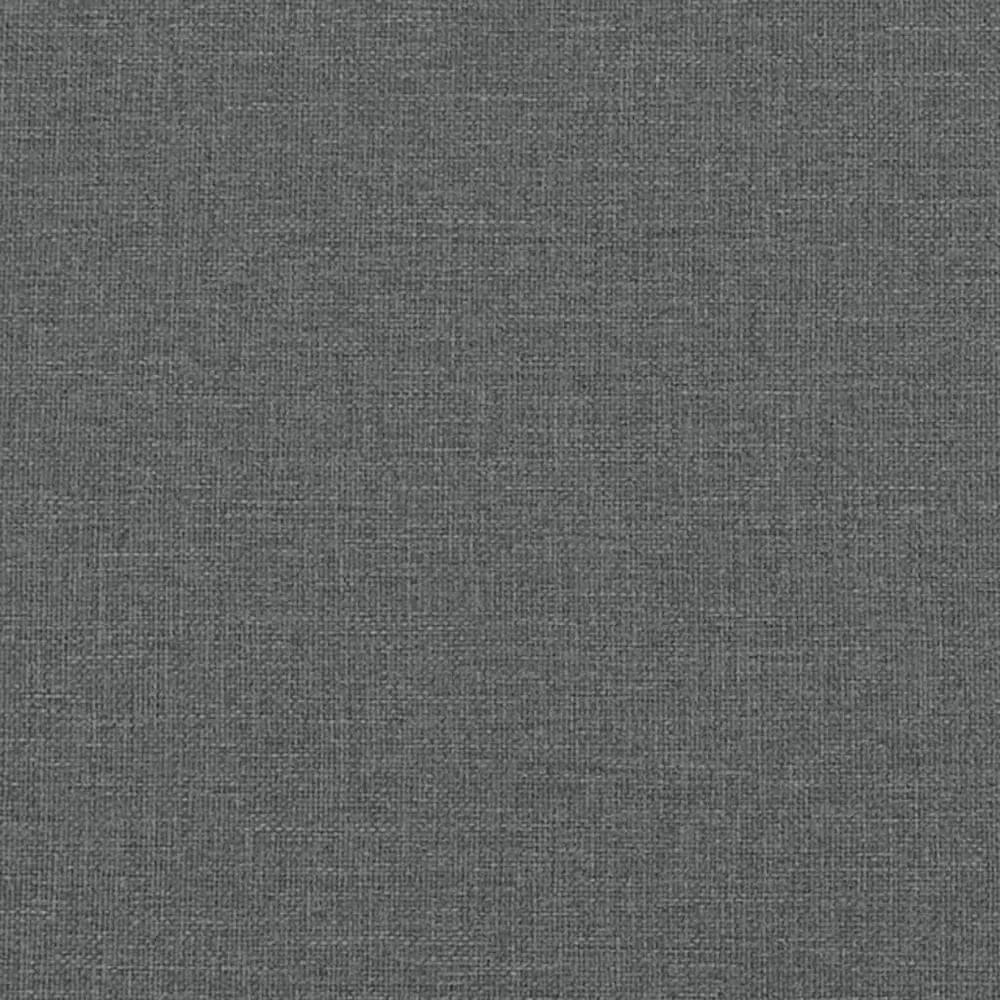 Petromila 2místná rozkládací pohovka polštáře podnožka tmavě šedá textil