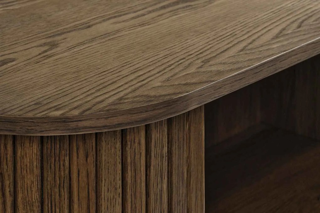 Designová skříňka Vasiliy 118 cm kouřový dub