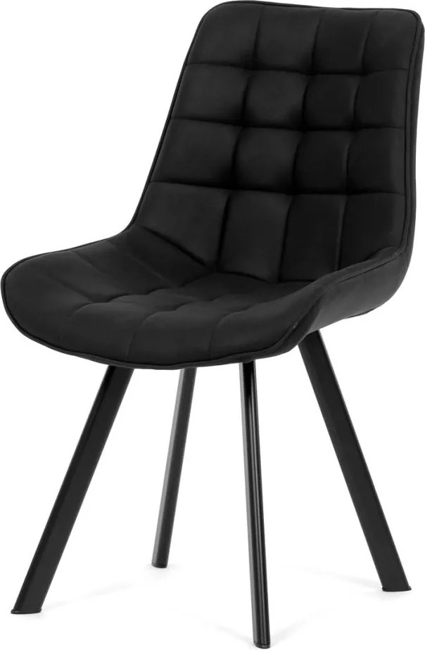 Vikio Jídelní set pro 8 osob 180x90 cm dub noha U černá židle VJS158-8C-S