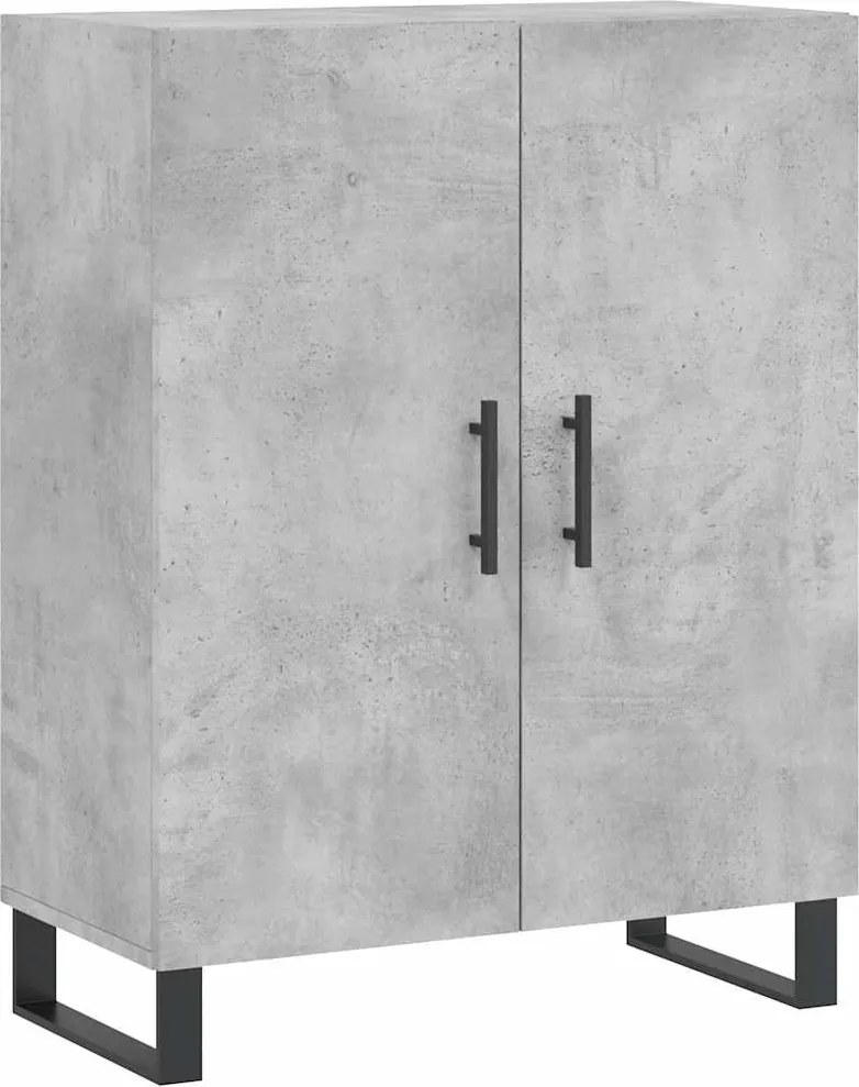 Skříň highboard betonově šedá 69,5x34x180 cm kompozitní dřevo 3189281