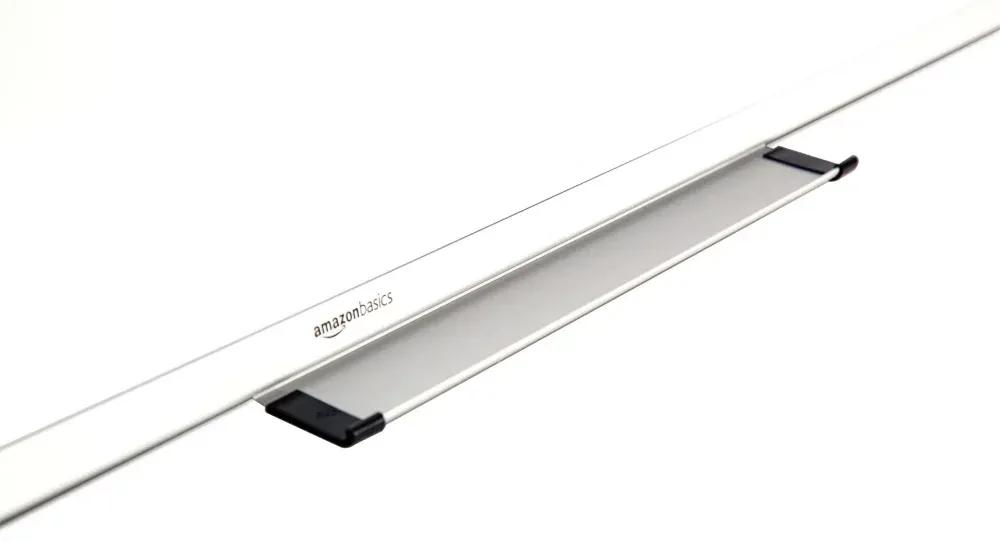 ALLboards Bílá magnetická tabule 180x120 cm, hliníkový rám + sada příslušenství B077T5HKMG1812