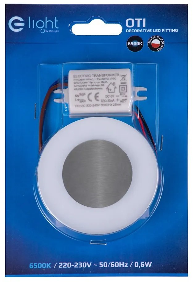 Schodišťové LED svítidlo Oti, 1x LED 0,6w, 6500k, s