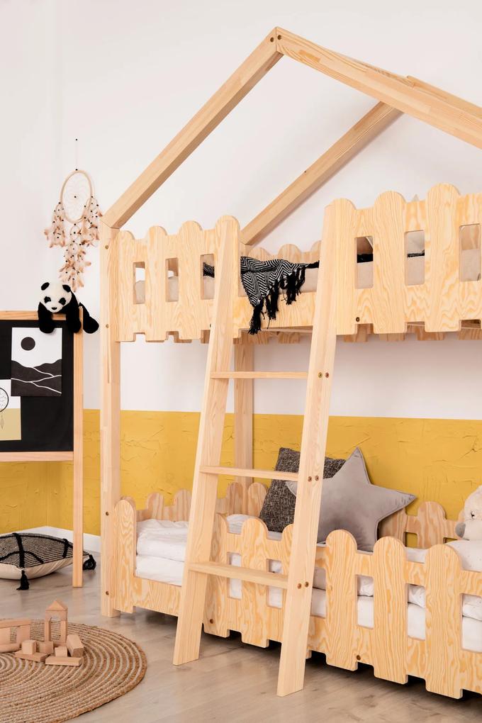 Adeko Dětská patrová postel KAIKO P Velikost postele: 180x90 cm Barva: dekor přírodní dřevo přírodní