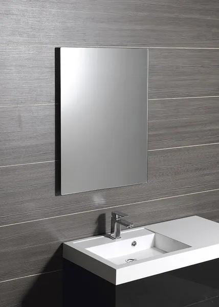 SAPHO PLAIN zrcadlo 50x70cm, bezpečnostní zakulacené rohy, bez závěsu 1501-25