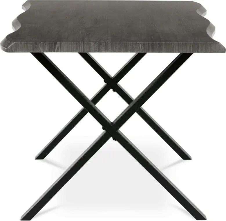 Jídelní stůl HT-F4316 GREY, mdf, šedý dub (160 x 90) cm Šedá