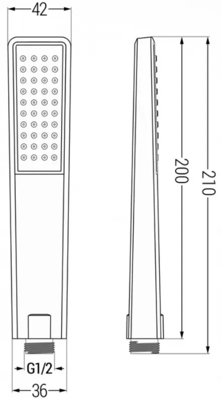 Mexen Uno, podomítkový sprchový set DR72, chromová, 71435DR72-00