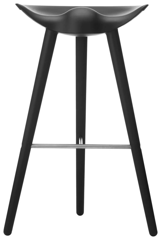 AUDO (MENU) Barová stolička ML 42 Bar, Black, nerezová ocel