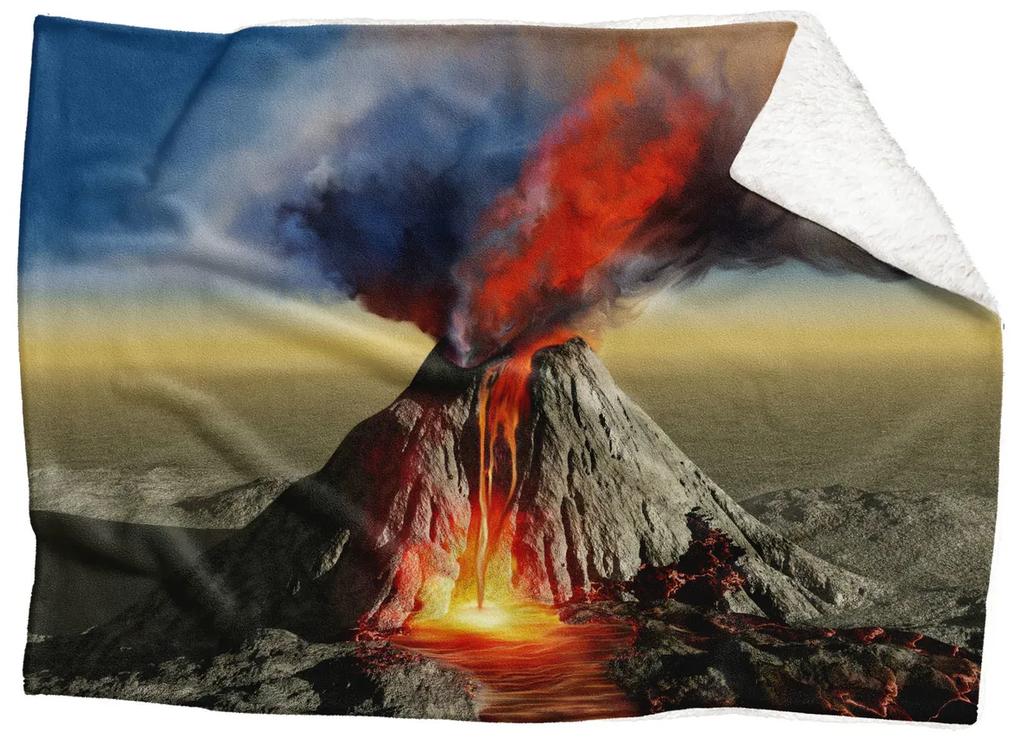 IMPAR Fleecová deka Sopka 150x120 cm (Rozměr : 150 x 120 cm, Podšití beránkem: ANO)