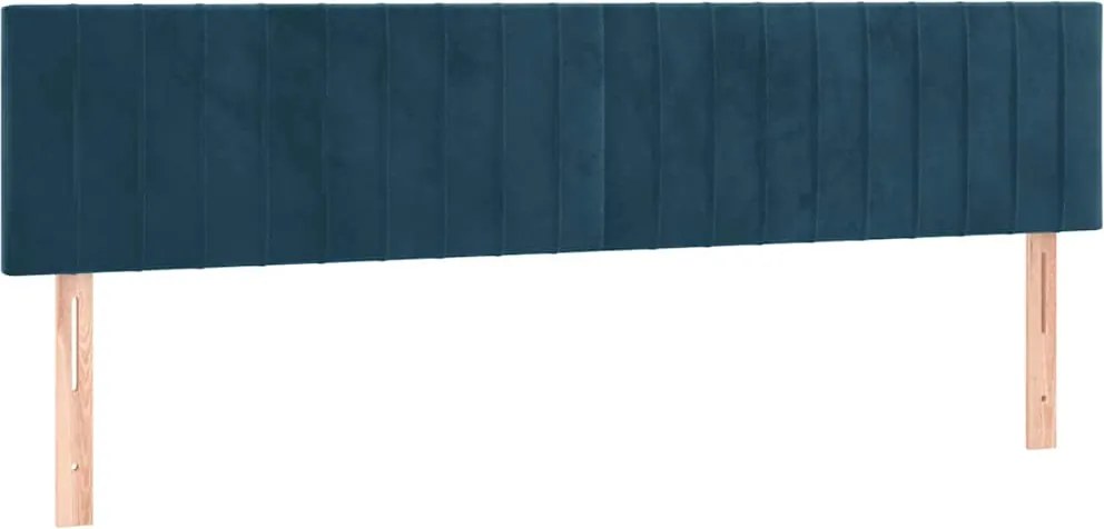 Box spring postel s matrací tmavě modrá 120x190 cm samet 3270485