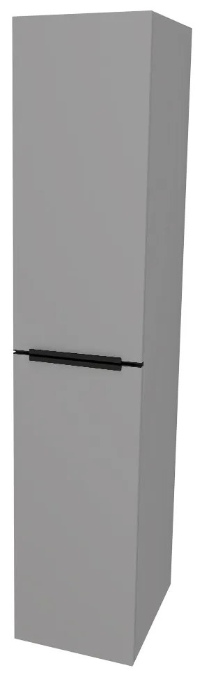 Mereo Mereo, Mailo, koupelnová skříňka vysoká 170 cm, černé madlo, Multidecor, CN594LPBSEDA