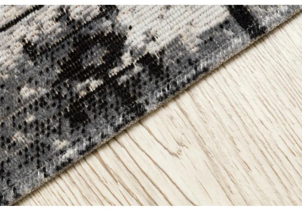 Kusový koberec Sergio šedočerný 80x250cm