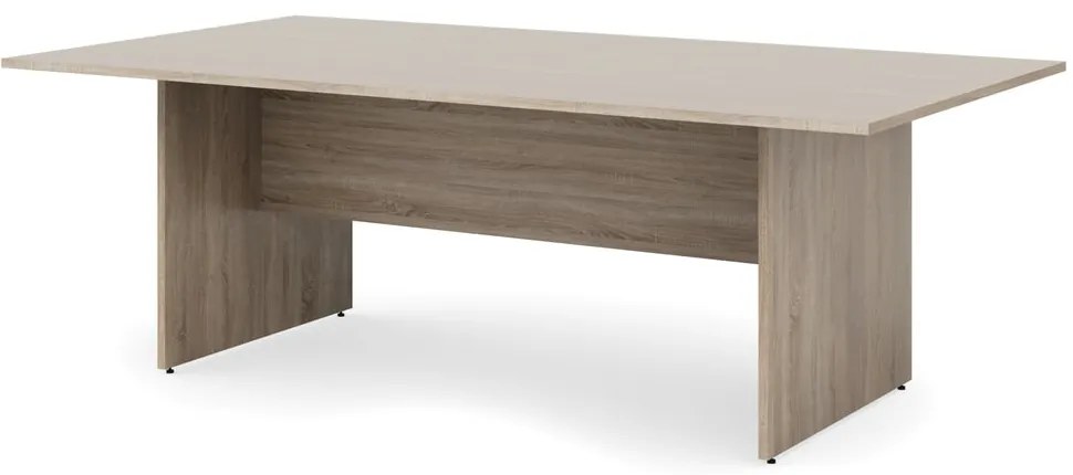 Jednací stůl Impress 220 x 120 cm, dub sonoma