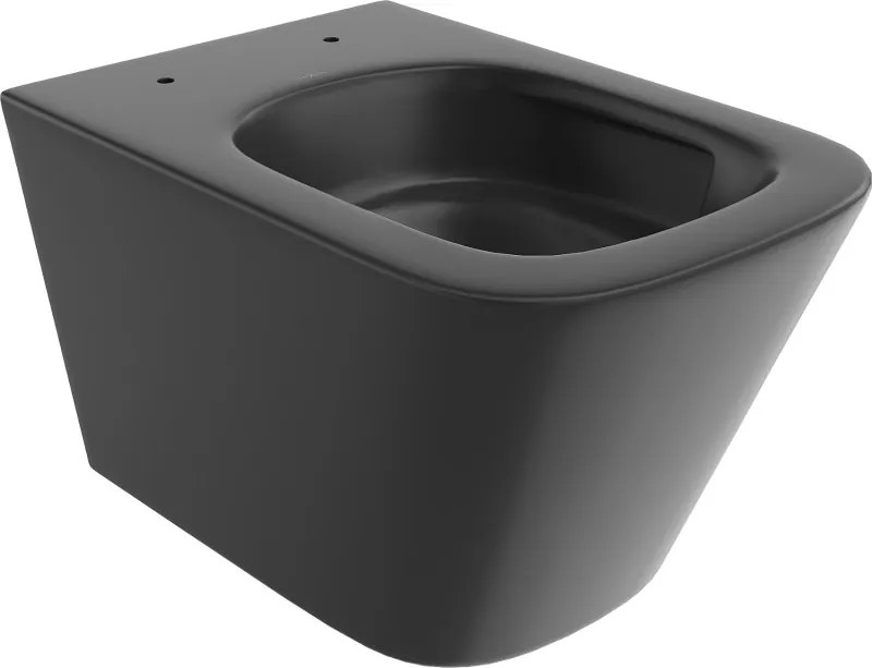 Mexen Teo, závěsná WC mísa 510x345x340 mm, Rimless Tornádo, černá matná, 3385XX85T