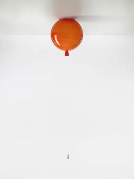 Brokis Memory, skleněné stropní svítidlo Barva: Oranžová, Velikost: Ø 300 mm, Povrch skla: Matný