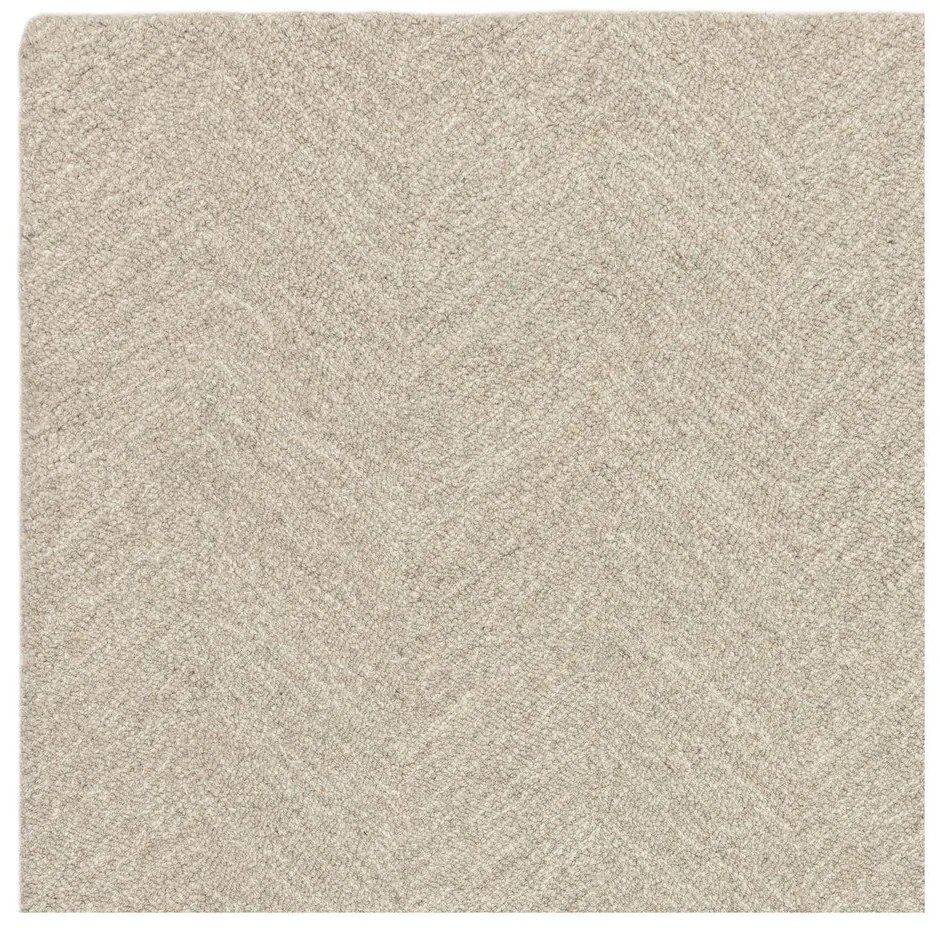 Krémový ručně tkaný koberec s příměsí vlny 200x290 cm Theodore Chevron – Asiatic Carpets