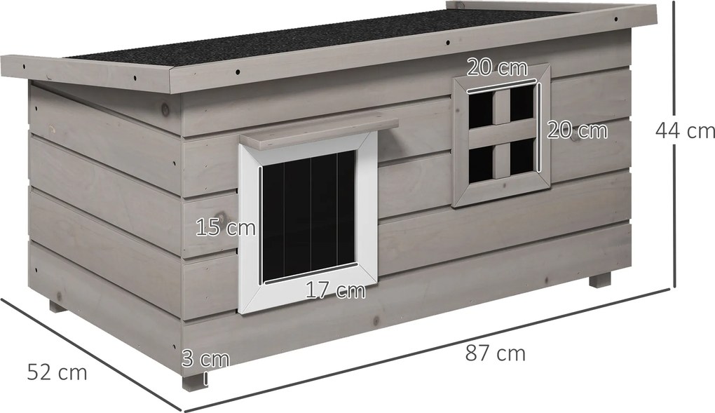 Dřevěný domek pro kočky vodotěsná kočičí bouda s asfaltovou střechou odklopné víko okno ziměodolná ochranná bouda kočičí jeskyně venkovní kočičí box …