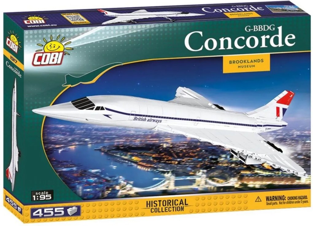 Stavebnice cobi letadlo concorde z brooklands museum