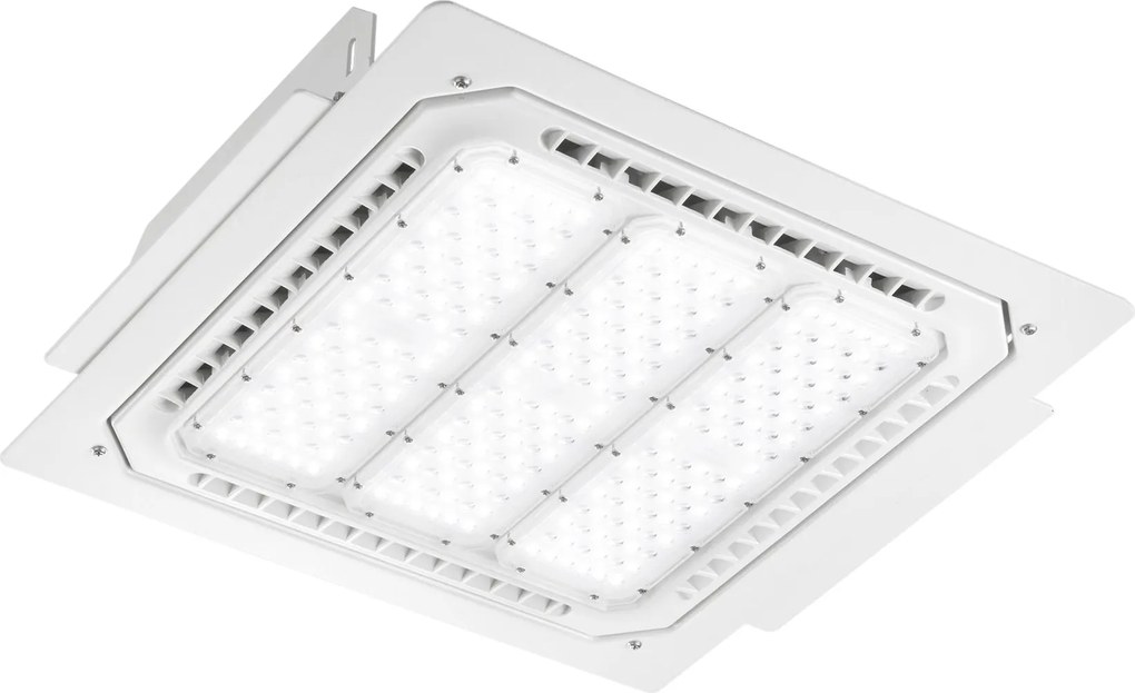 FAN LED-ENERGY-80-INC Venkovní zápustné svítidlo ENERGY bílá, hliník, 80 W, 11100 lm, 4000 K, IP65, 41,2 x 41,2 x 10,14 cm - FANEUROPE
