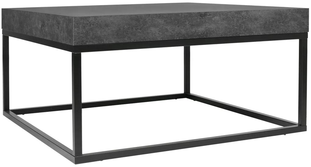 OnaDnes -20% Betonově šedý konferenční stolek TEMAHOME Petra 75 x 75 cm