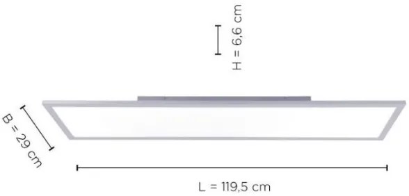 Leuchten Direkt 14753-21 - LED Přisazený panel FLAT LED/22W/230V