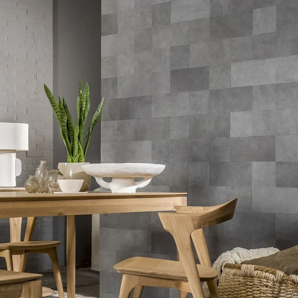 WallArt Kožené nástěnné panely Argyle 32 ks [440937] Barva: smokey taupe