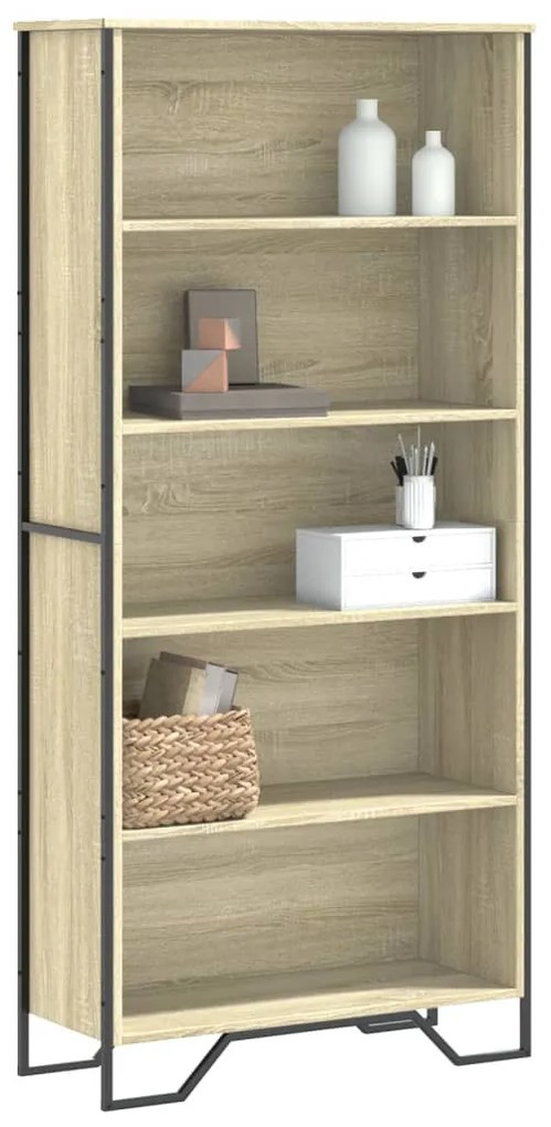 Knihovna dub sonoma 80 x 31 x 169 cm kompozitní dřevo 3295313