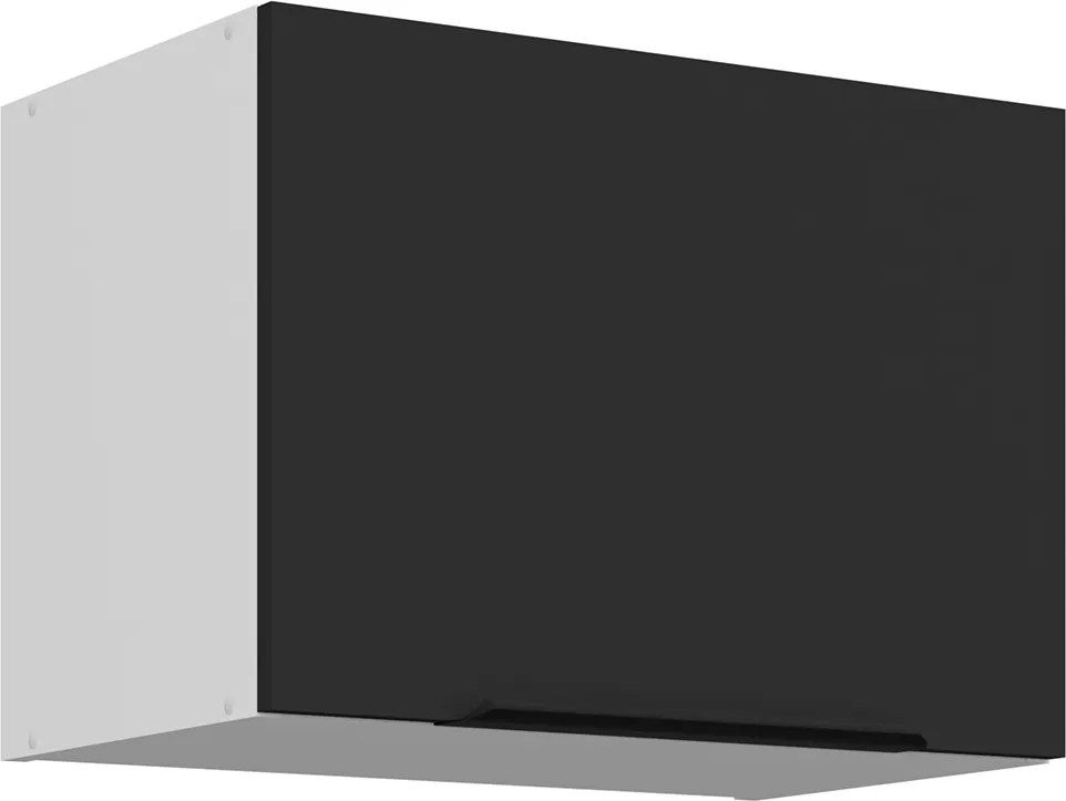 ARIA bc | horní skříňka 50 GU-36 1F výklopná | 50 cm | ANTI FINGERPRINT povrch | bílá/černá