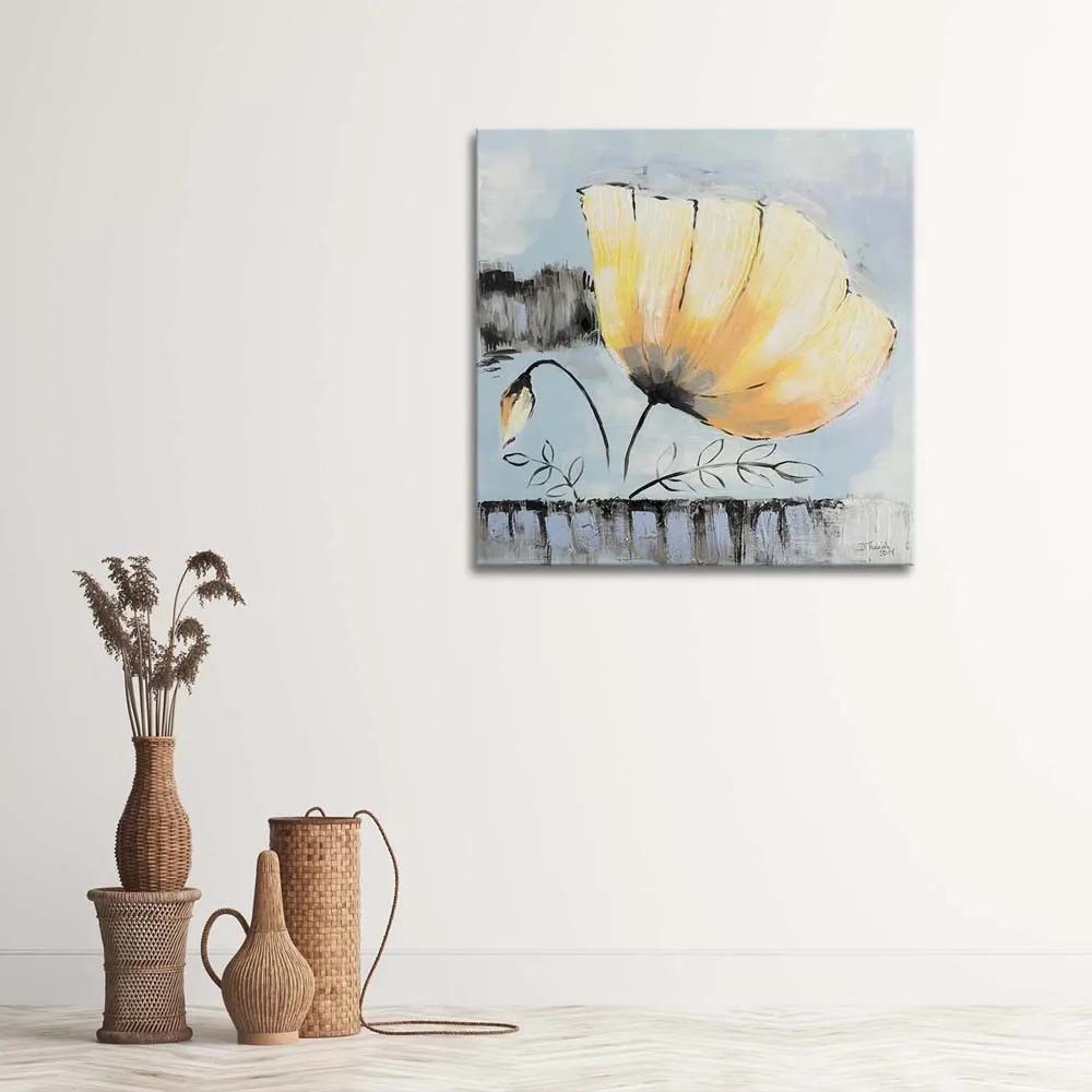 Gario Obraz na plátně Květina s kalichem vpravo Rozměry: 30 x 30 cm