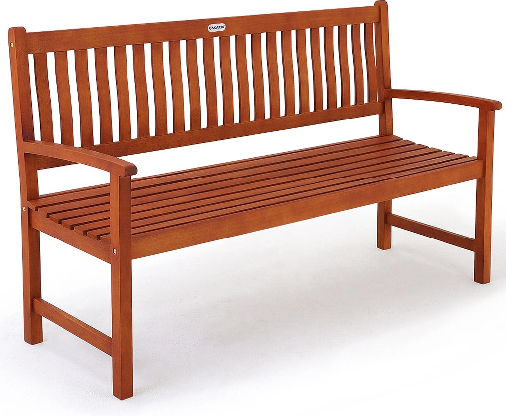 Zahradní lavice Maxima z eukalyptového dřeva certifikace FSC® 152x55x92cm