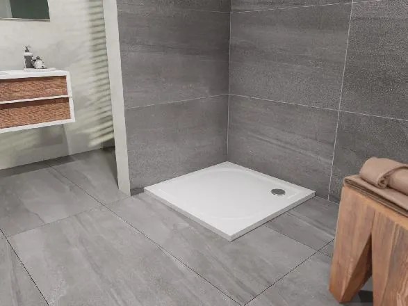 Lansanit LitEX - Sprchová vanička 800x800 mm, bílá LITEX-80C