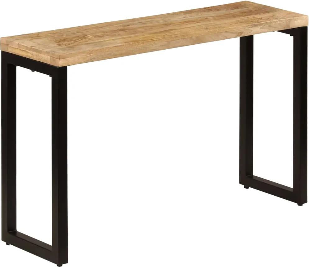 Konzolový stolek - masivní mangovník a ocel | 120x35x76 cm