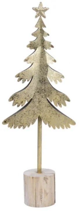 Vánoční dekorace strom na podstavci 15x39x6cm