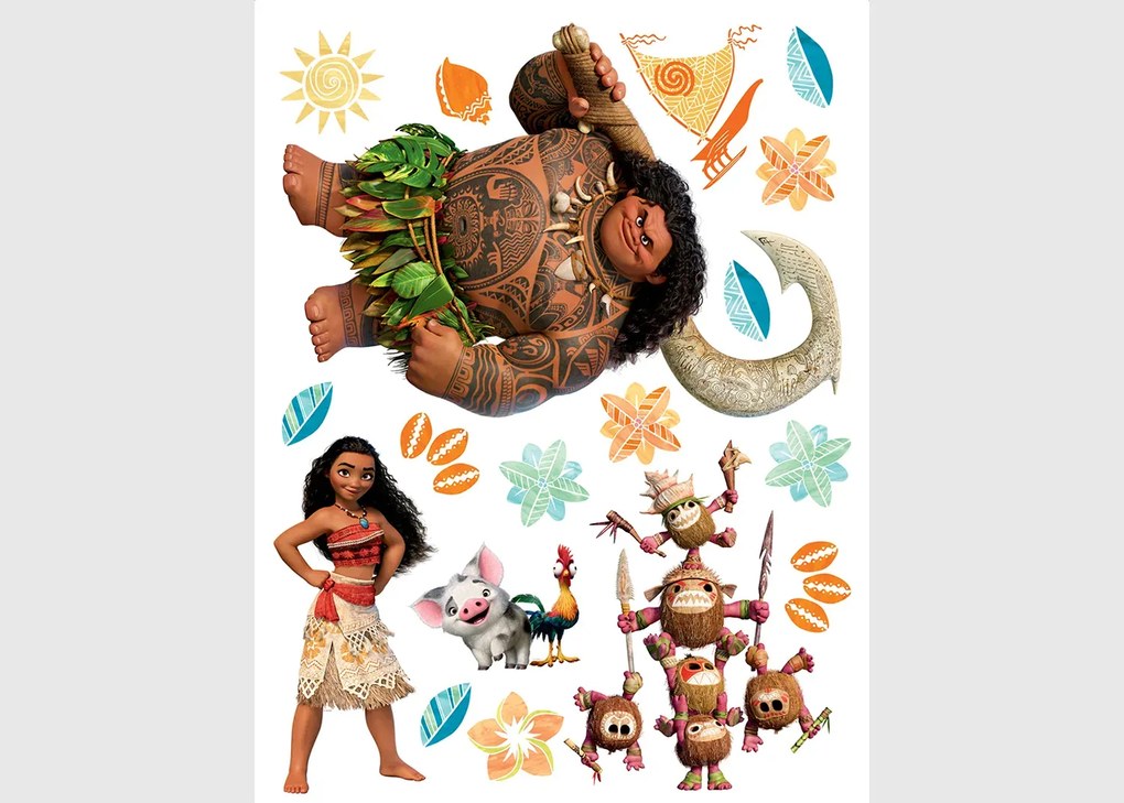 Dětská samolepka na zeď Disney Vaiana (Moana) | 65 x 85 cm | DDK2302
