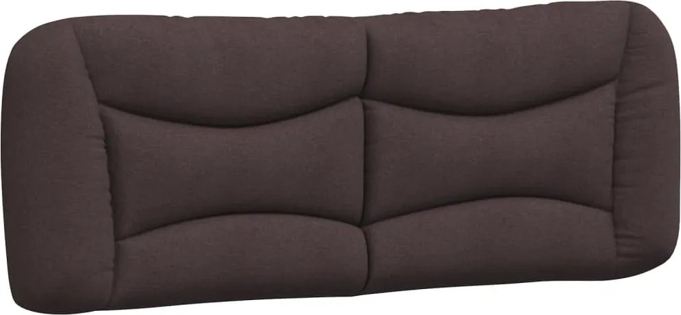 Postel s matrací Hvar tmavě hnědá 120 x 200 cm textil 3208523