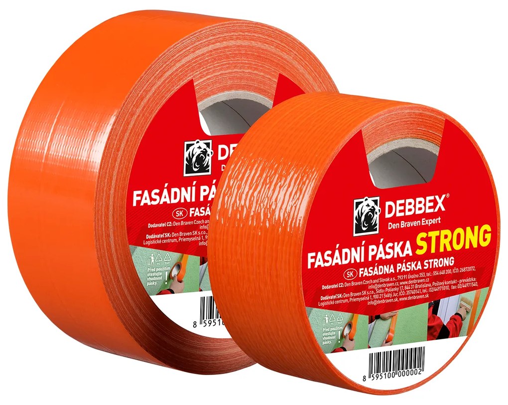 Fasádní páska STRONG, oranžová, 48 mm x 25 m