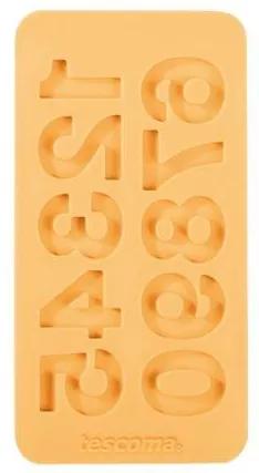 Silikonové formičky DELÍCIA DECO, číslice - Žluté